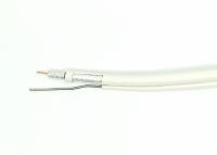 China RG6-M 75 Ohm Self Supporting Cable , CATV Coaxial Cable 75 Ohm With Galvanized Steel Messenger for sale