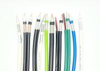 China RG6-M 75 Ohm Self Supporting Cable , CATV Coaxial Cable 75 Ohm With Galvanized Steel Messenger for sale