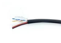 China 8 Figure PE Outdoor Bulk CCTV Cable FTP CAT5E 2 Pairs CU+2C Power 0.75mm2 For IP Camera for sale