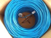 China Purple PVC Unshield 24AWG CAT5E Lan Cable , Bulk Network Cable 4 Pairs CCA/BC for sale