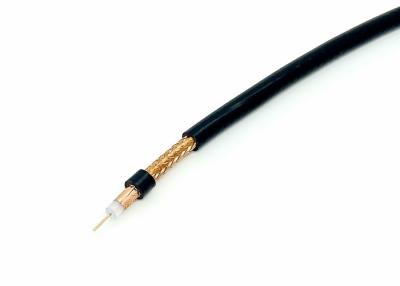 China VR90 BNC Video Power Cable 3.7 Solid PE Insulation Golden Color Foil for sale