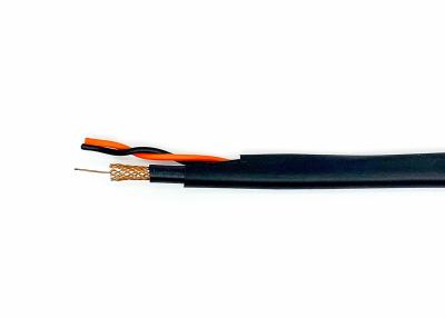 China RG59+2C Outdoor Black PVC Coaxial Cable Wire For Camera Surveilance System for sale