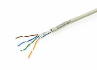 China SF/UTP Bulk CAT5E Cable AL Foil AL Braiding Double Shielded PVC HDPE Insulation for sale
