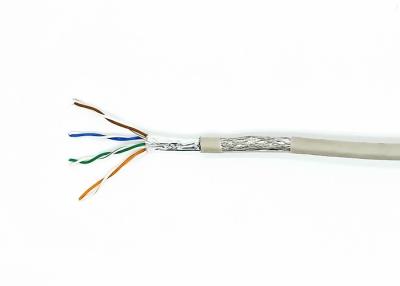 China SF/UTP Bulk CAT5E Cable AL Foil AL Braiding Double Shielded PVC HDPE Insulation for sale