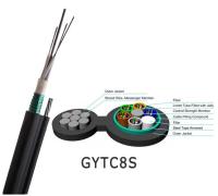 China GYTC8S Figure 8 Fiber Optic Cable , With stranded Steel self supporting Aerial Cable for sale