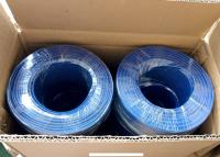 China Mini Flexible RF Feeder 50 Ohm Coax Cable RG58U Blue 4.95 PVC TC Braid for sale