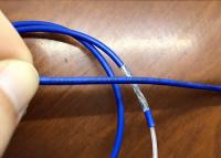 China Mini Flexible RF Feeder 50 Ohm Coax Cable RG58U Blue 4.95 PVC TC Braid for sale