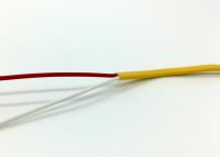 China Solid Tinned Copper Security Alarm Cable Yellow / Green PVC Flat Wire for sale