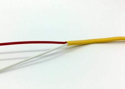 China Solid Tinned Copper Security Alarm Cable Yellow / Green PVC Flat Wire for sale