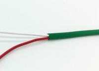 China Solid Tinned Copper Security Alarm Cable Yellow / Green PVC Flat Wire for sale