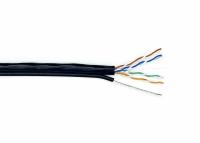 China UTP MS 7*0.4 Stranded Steel 8 Figure CAT5E Aerial Cable , CAT5E FTP Cable for sale