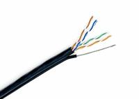 China UTP MS 7*0.4 Stranded Steel 8 Figure CAT5E Aerial Cable , CAT5E FTP Cable for sale