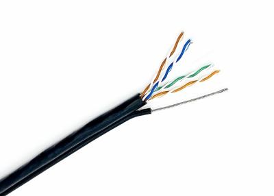 China UTP MS 7*0.4 Stranded Steel 8 Figure CAT5E Aerial Cable , CAT5E FTP Cable for sale