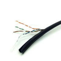 China Outdoor UTP Network Lan Bulk CAT5E Cable With Steel Messenger Twisted Wire for sale