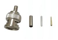 China Audio Video RG174 Coaxial Wire Connectors , BNC Connector For CCTV for sale