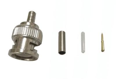 China Audio Video RG174 Coaxial Wire Connectors , BNC Connector For CCTV for sale