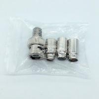 China BNC Male Crimp On Style Bayonet Nut Coaxial Cable Connector For RG58/ RG59/ RG6 CCTV for sale