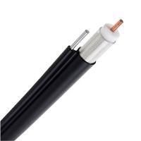 China QR500M Weld AL Tube 75 Ohm Coax Cable CATV With Galvanized Steel Messenger Drop Wire for sale