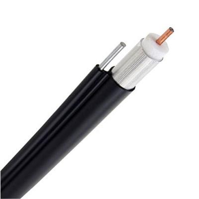 China QR500M Weld AL Tube 75 Ohm Coax Cable CATV With Galvanized Steel Messenger Drop Wire for sale