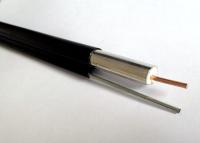 China QR500M Weld AL Tube 75 Ohm Coax Cable CATV With Galvanized Steel Messenger Drop Wire for sale