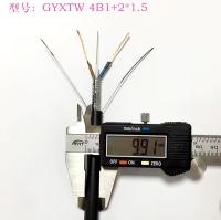 China High Strength Outdoor Multimode Fiber Optic Cable GYXTW 4B1+2C 1.5MM2 Power Wire for sale
