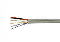 China Electric Complex Siamese Camera Cable UTP CAT5E+2C 0.75mm2 4P 0.5CCA for sale