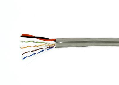 China Electric Complex Siamese Camera Cable UTP CAT5E+2C 0.75mm2 4P 0.5CCA for sale