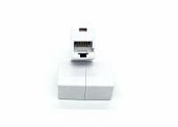 China Plastic CCTV Cable Accessories RJ45 - RJ45 Female 8P8C Modular Plug F - F Straight Network Coupler for sale