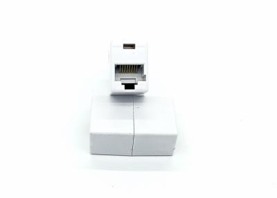 China Plastic CCTV Cable Accessories RJ45 - RJ45 Female 8P8C Modular Plug F - F Straight Network Coupler for sale