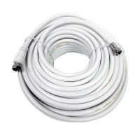 China RG6 20 Meter CATV MATV Coax Patch Cord , Fiber Optical Patch Cord for sale