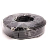 China RG6 Ethernet Patch Cable 25FT Meter With F Connector Satelite Dish 64*0.12AL Braiding for sale