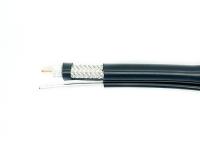 China RG11M/ F1160 Messenger 75 Ohm Coaxial Cable with Galvanized Steel Self Supporting Drop Wire for sale