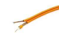 China Kx6+2Alim Coax Combo With 0.75mm2 Power Bulk CCTV Cable Orange PVC 7*0.2 Stranded CU for sale