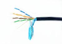 China UV Resistant Outdoor FTP Bulk CAT5E Cable PE Jakcket For PC Telecommunication for sale