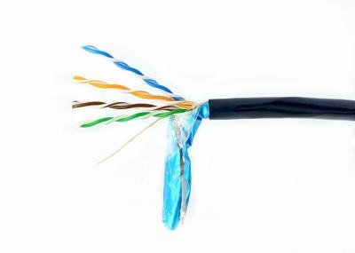 China UV Resistant Outdoor FTP Bulk CAT5E Cable PE Jakcket For PC Telecommunication for sale