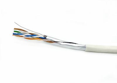 China FTP Shield Bulk Cat5e Lan Cable PE Insulation For CCTV Monitor Project 305M Pull box for sale