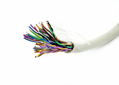 China Gray 25 Pairs CAT5e UTP Cable , Twisted Pair Cable In Networking 0.5mm Solid Copper for sale