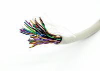 China Gray 25 Pairs CAT5e UTP Cable , Twisted Pair Cable In Networking 0.5mm Solid Copper for sale