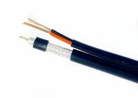 China RG6P Siamese Cable For Security Cameras CCTV 2x18 AWG Power 12V DC / 24V AC for sale