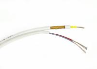 China RF4+2C Mini CCTV Camera Cable , Siamese Coaxial Cable Yellow SOLID PE to Brazil for sale