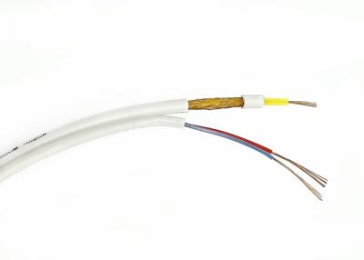 China RF4+2C Mini CCTV Camera Cable , Siamese Coaxial Cable Yellow SOLID PE to Brazil for sale