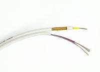 China RF4+2C Mini CCTV Camera Cable , Siamese Coaxial Cable Yellow SOLID PE to Brazil for sale