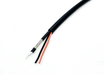China Mini Complex CCTV Siamese Coax Cable RG59P 0.5mm2 Power 3.7 PVC Jacket for sale