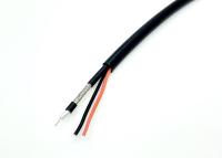 China Mini Complex CCTV Siamese Coax Cable RG59P 0.5mm2 Power 3.7 PVC Jacket for sale