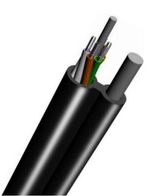 China GYFTC8Y All Dielectric Aerial Figure 8 Fiber Optic Cable Electric Shock Proof AT Sheath for sale