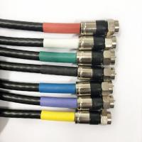 China F Plug Compression RG6U Coaxial Wire Connectors , Coaxial Power Connector for sale