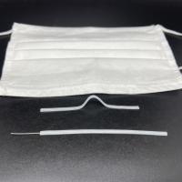 China 0.5mm Galvanized Steel 3mm Nose Bridge Clamp Single Core For Face Mask Production for sale
