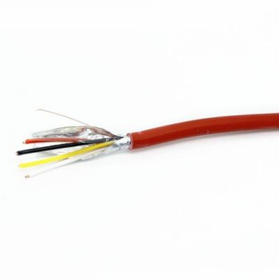 China 0.5mm² Solid CU FR Fire Resistant Cable Shielded 4C Security And Alarm System for sale