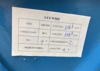 China Copper Clad Steel CCS Solid Wire Use For Coaxial Cable Inner Conductor for sale
