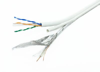 China CAT6 Siamese Camera Cable UTP Lan With RG58U Coax Combo For Monitoring System for sale